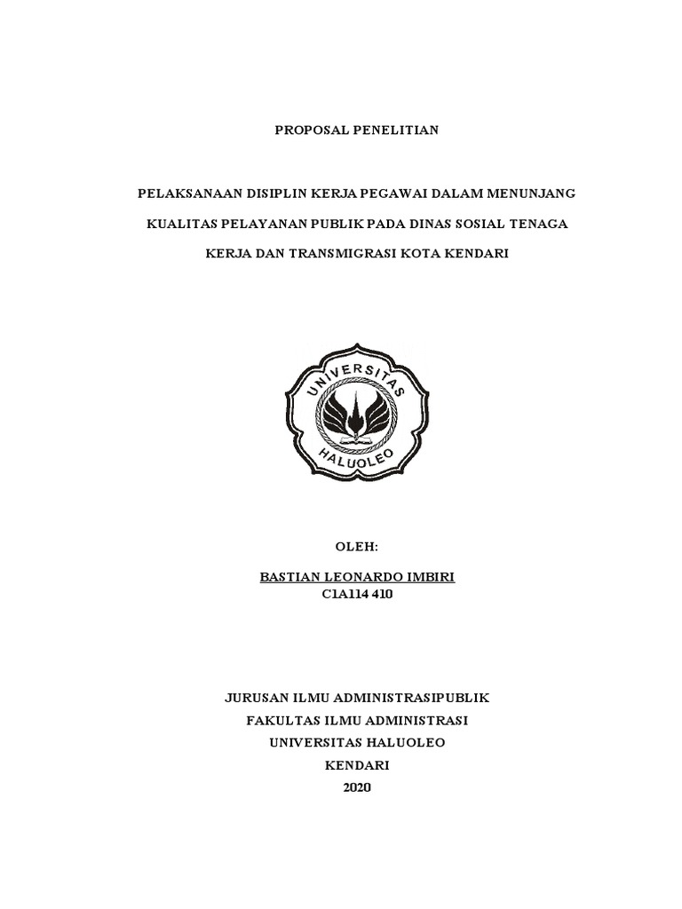Proposal B Dan Hasilnya | PDF
