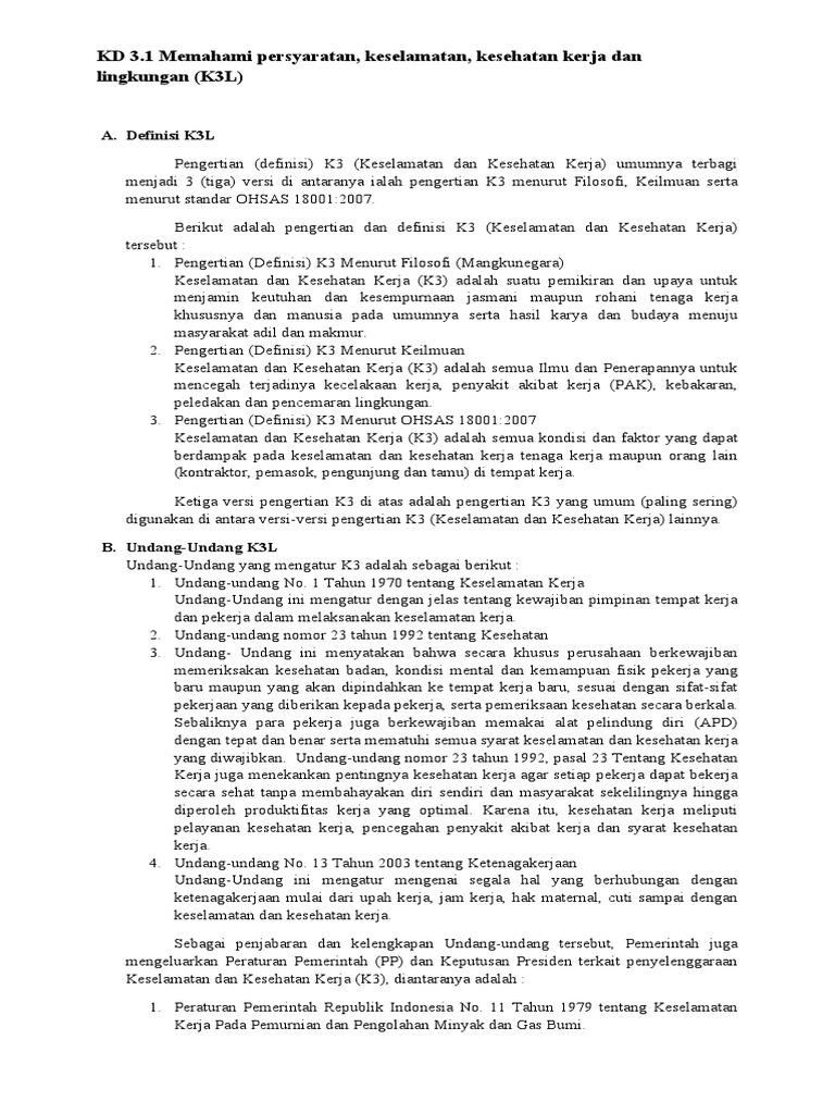 Modul PDTM KD 3.1 k3l | PDF