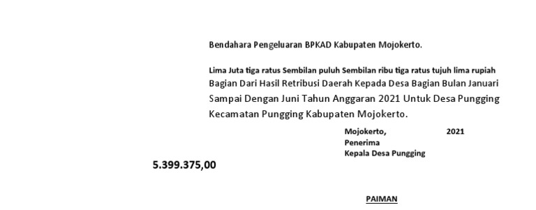 KWITANSI Kuning | PDF