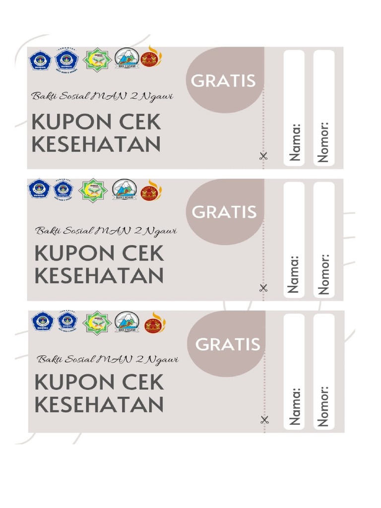 Kupon Baksos | PDF