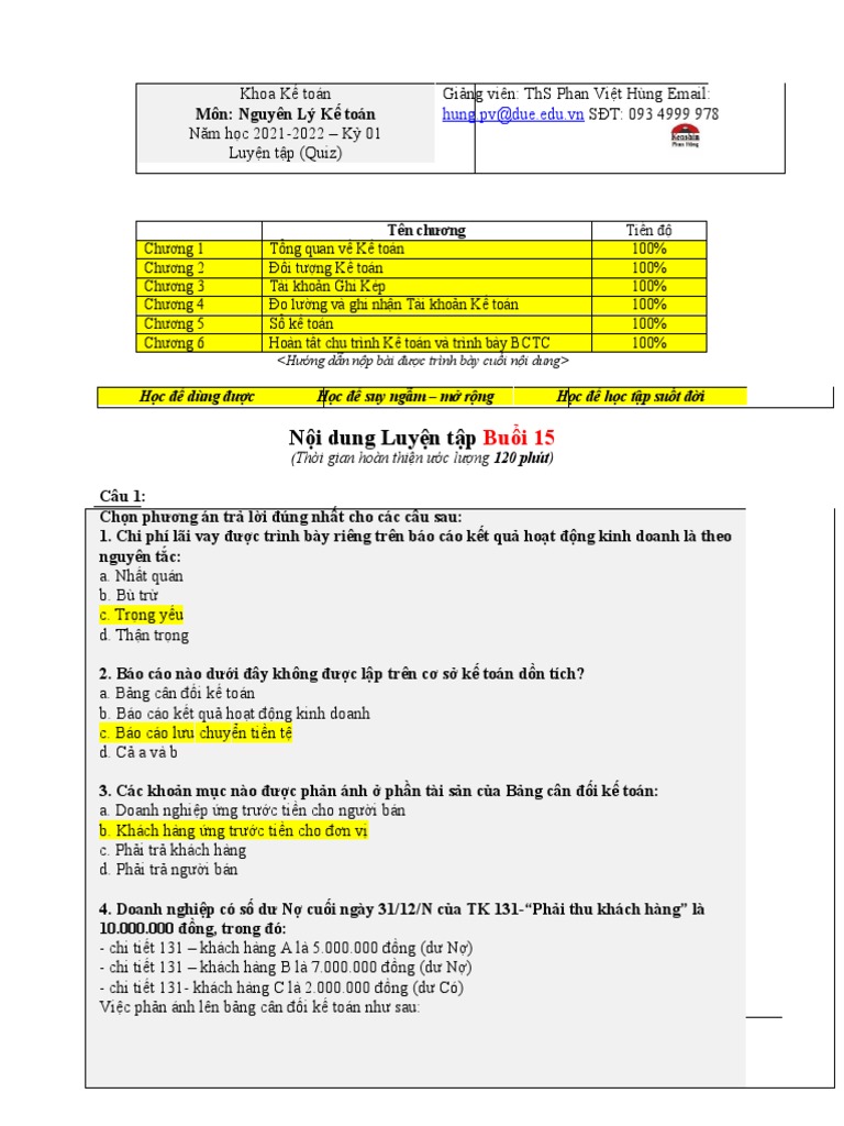 NLKT Luyện Tập Đề | PDF