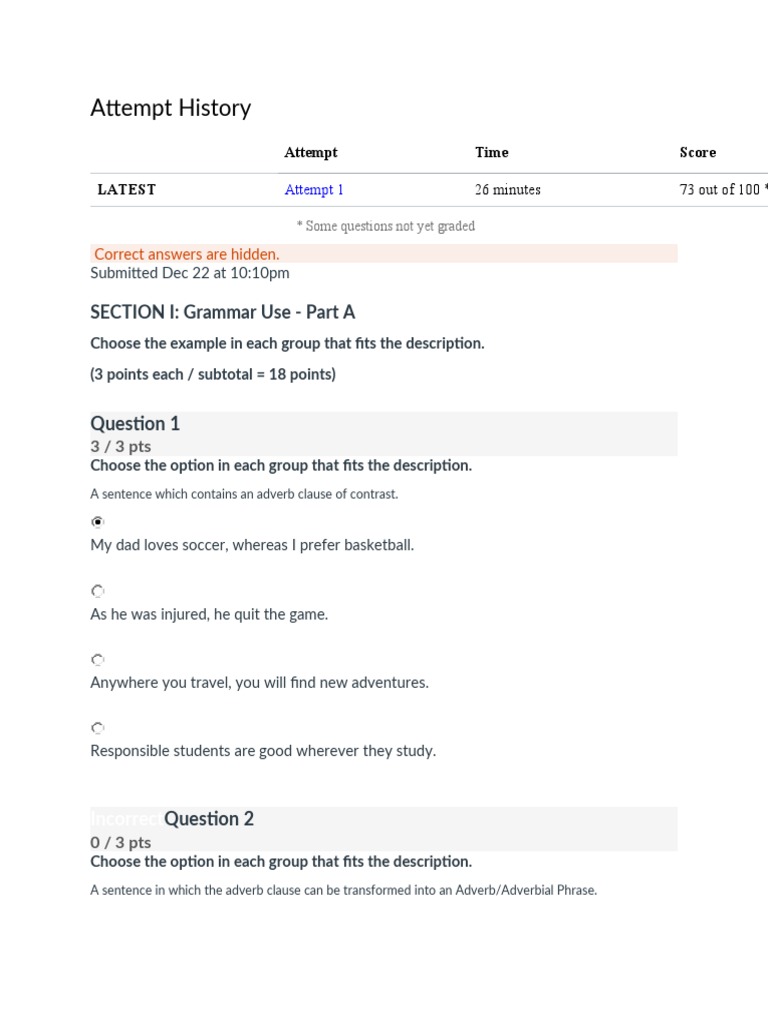 AG03 Final Exam - Tomy | PDF | Adverb | Syntax