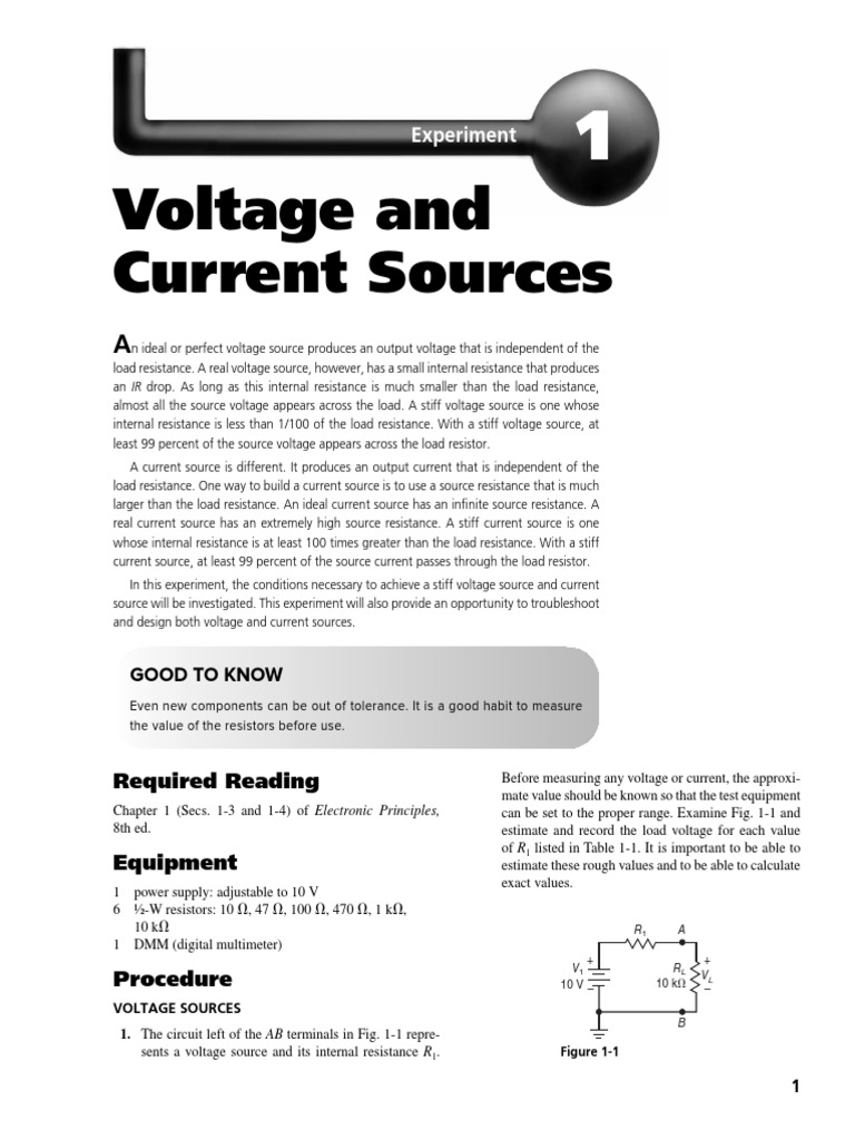 Lab - 1 | PDF | Electrical Resistance And Conductance | Resistor