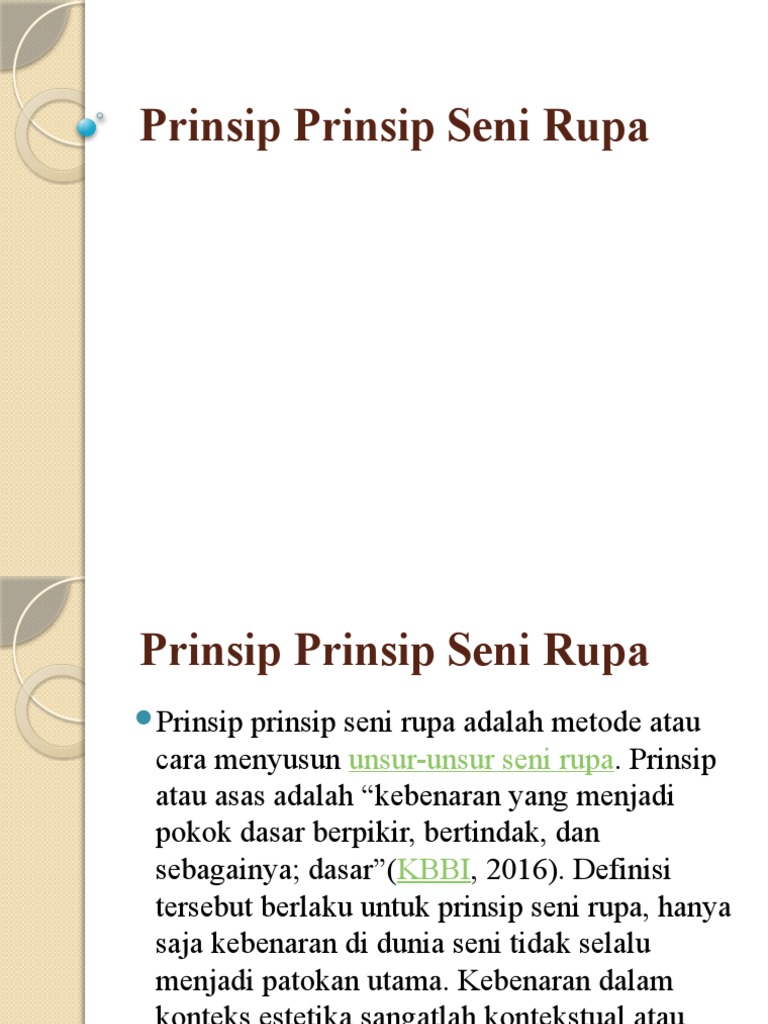 Pertemuan 1 DDSR - Prinsip Prinsip Seni Rupa | PDF