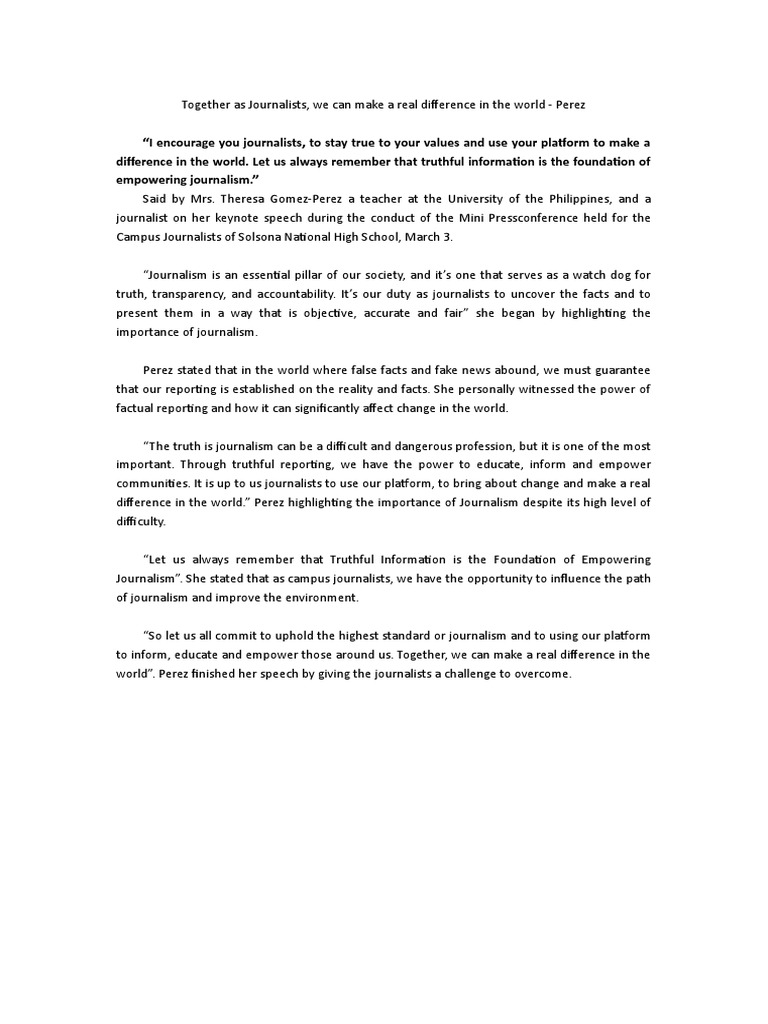 Presscon | PDF | Journalism | Identity Politics