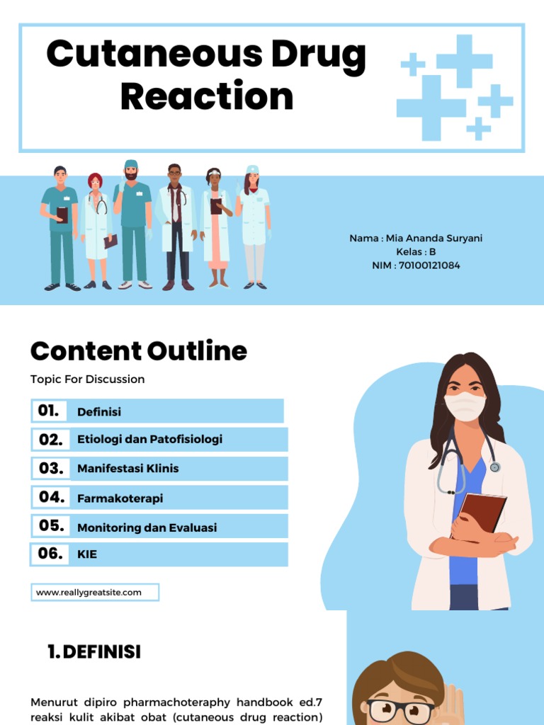 PPT CUTANEOUS DRUG REACTION MIA ANANDA SURYANI_084_B.pdf | PDF