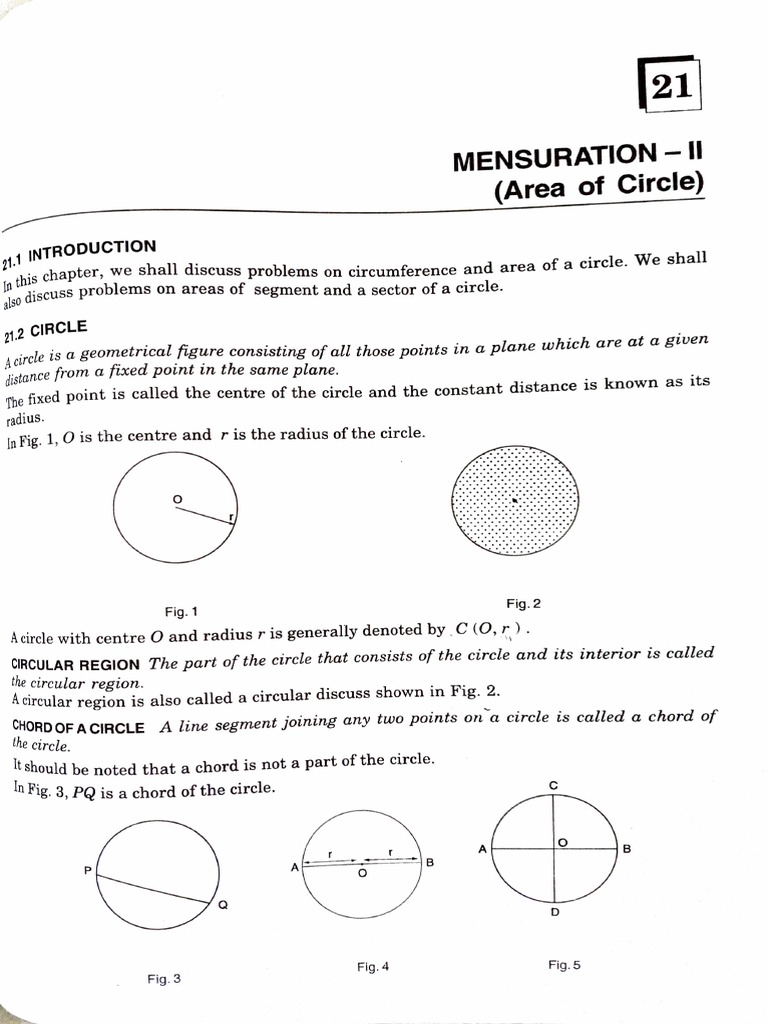 Area of Circle PDF | PDF | Circle | Area
