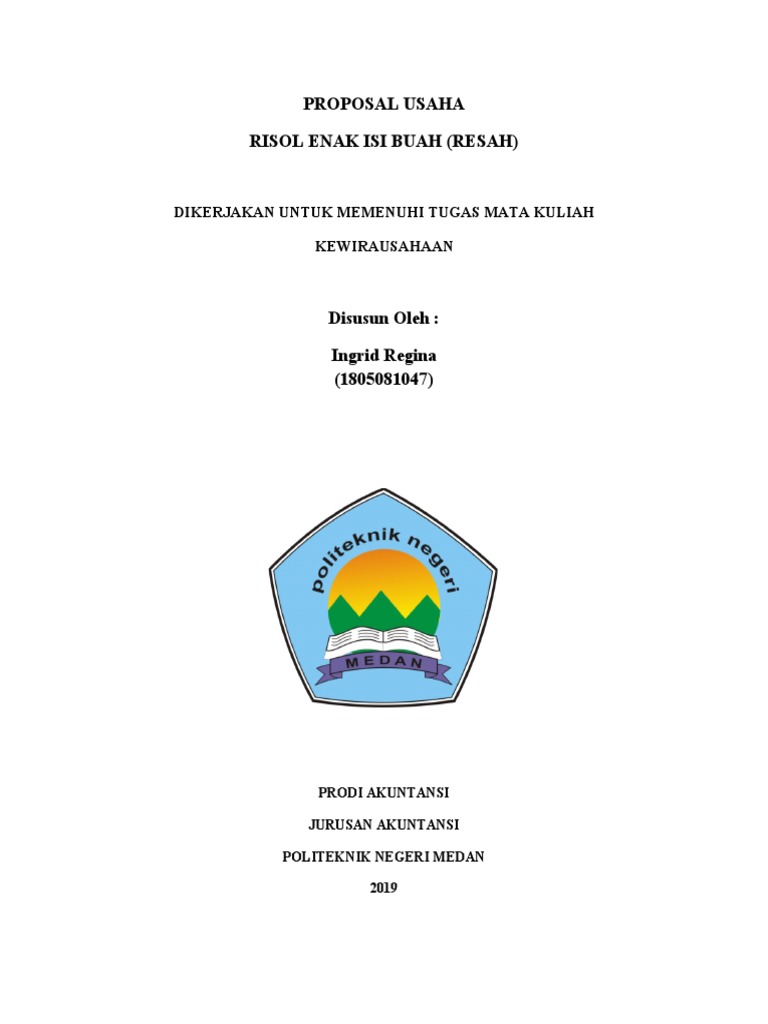 Proposal Usaha Risol Buah "RESAH" | PDF
