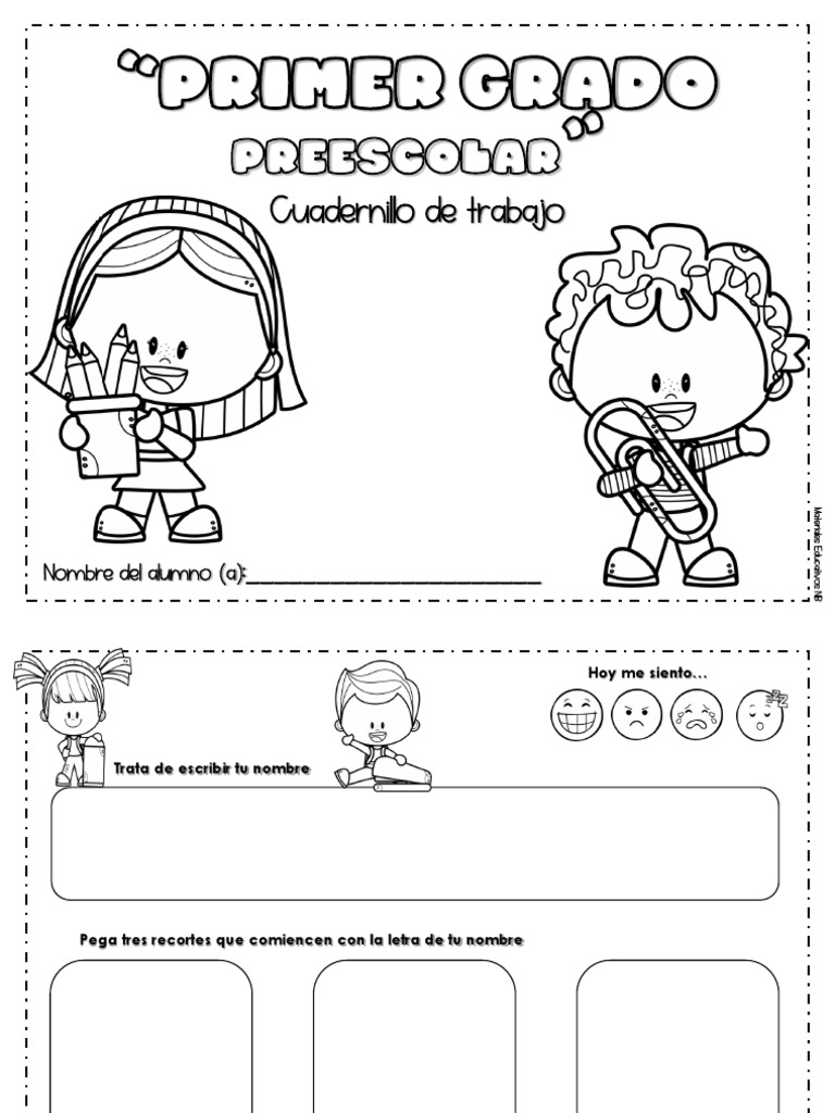 1º PREESCOLAR Cuaderno de trabajo | PDF | Color | Visión