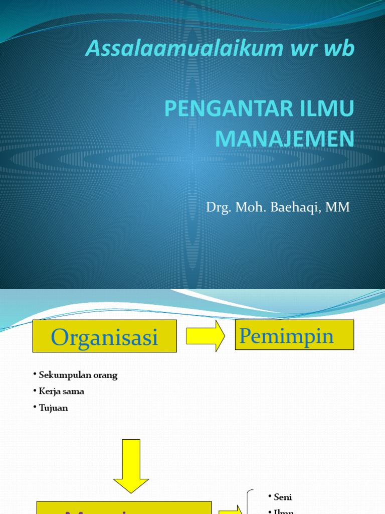 KP Pengantar Ilmu Manajemen | PDF