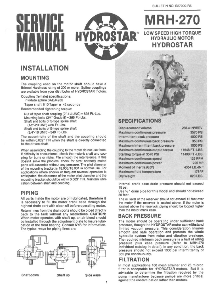 MRH-270 Service Manual | PDF