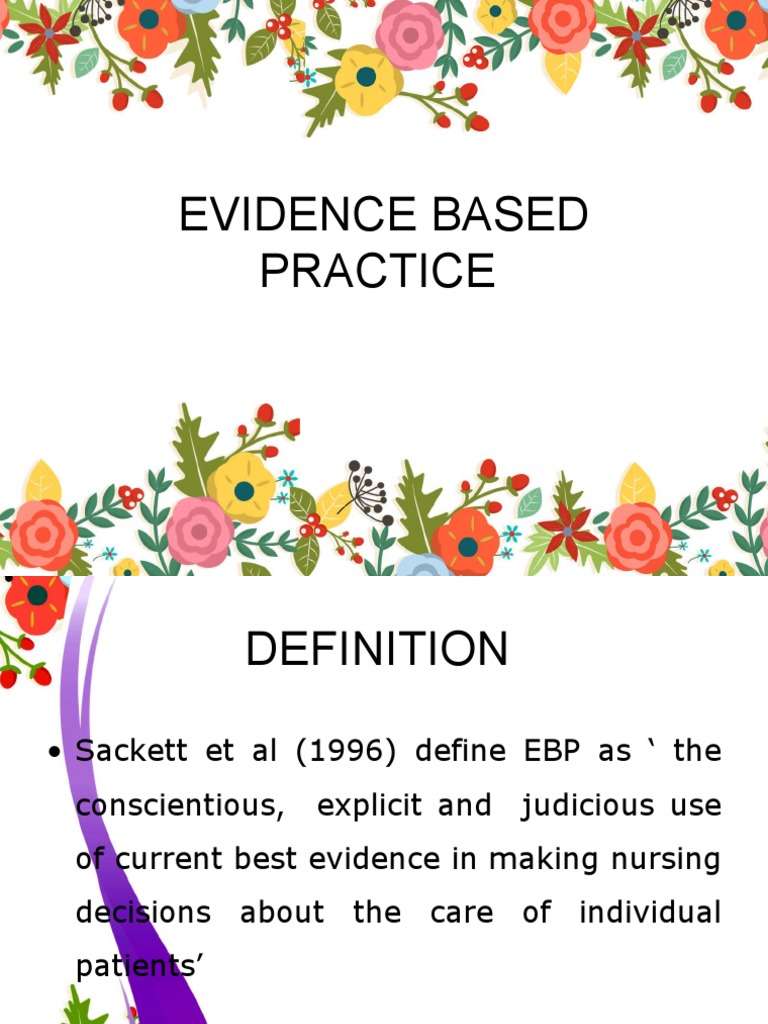 Evidence Based Practice | PDF