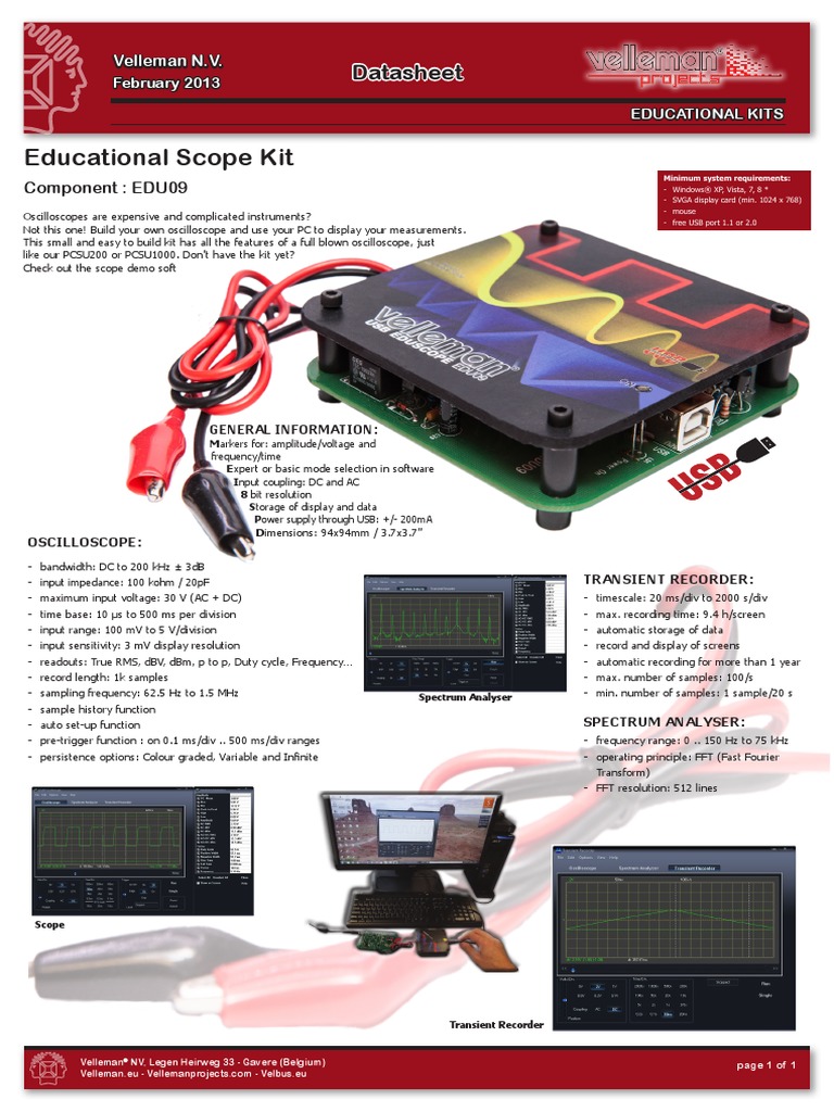Osciloskop Kit | PDF | Electromagnetism | Computer Science
