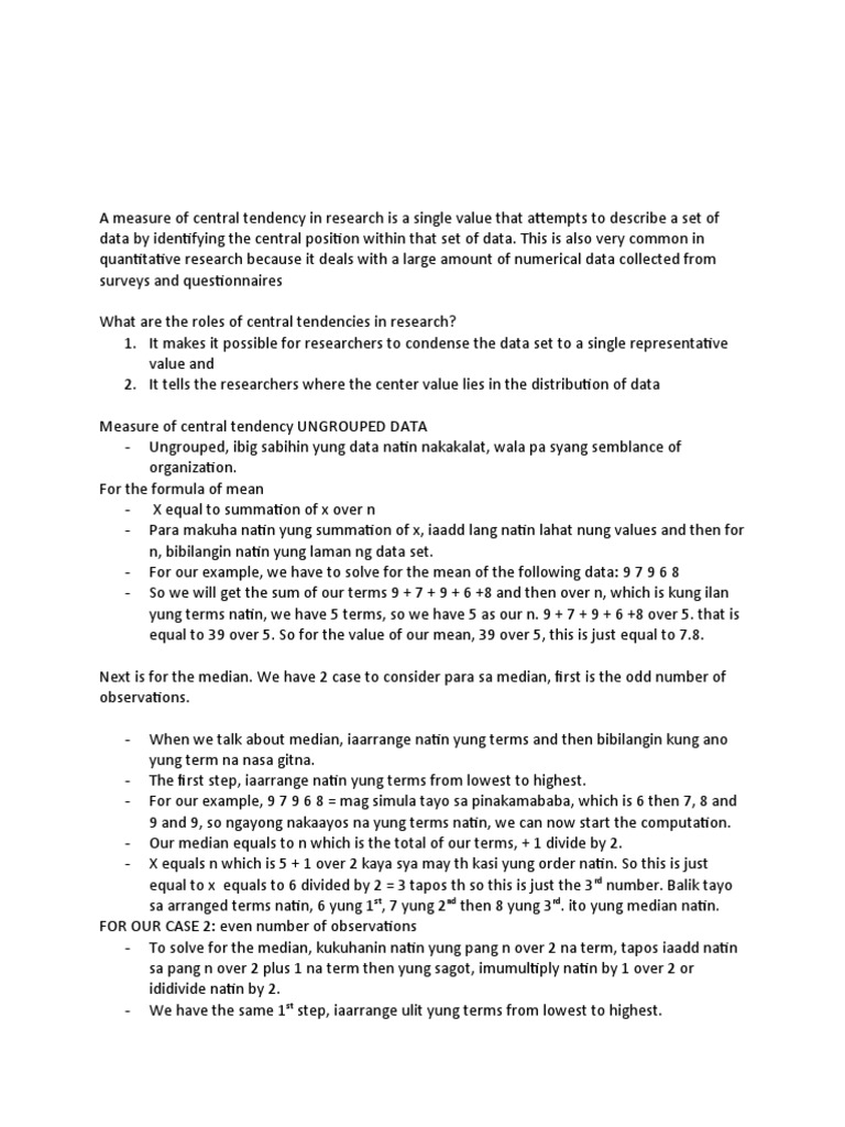 RD ST ND RD | PDF | Mean | Arithmetic