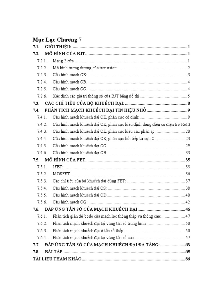 Chuong 7 - Phantich - MKD - Tinhieunho | PDF