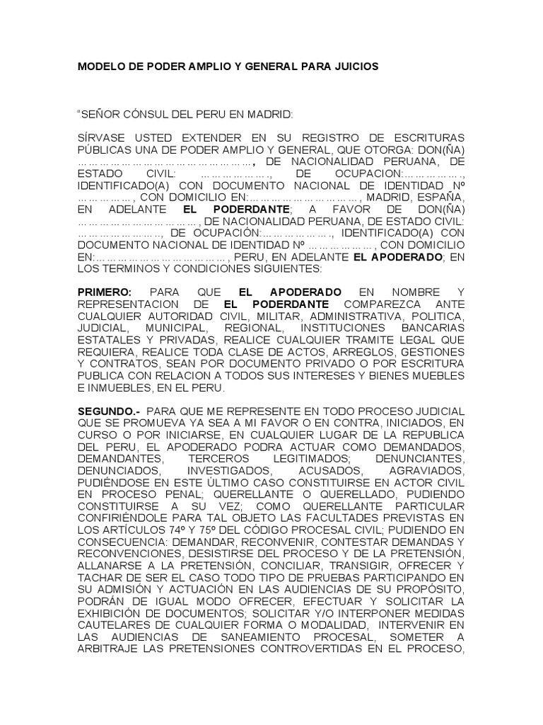 Mod Poder Juicios | PDF | Judicaturas | Ley procesal