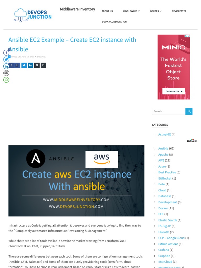 Ansible Ec2 Example Create Ec2 Instance With Pdf Python Programming Language Cloud 8418