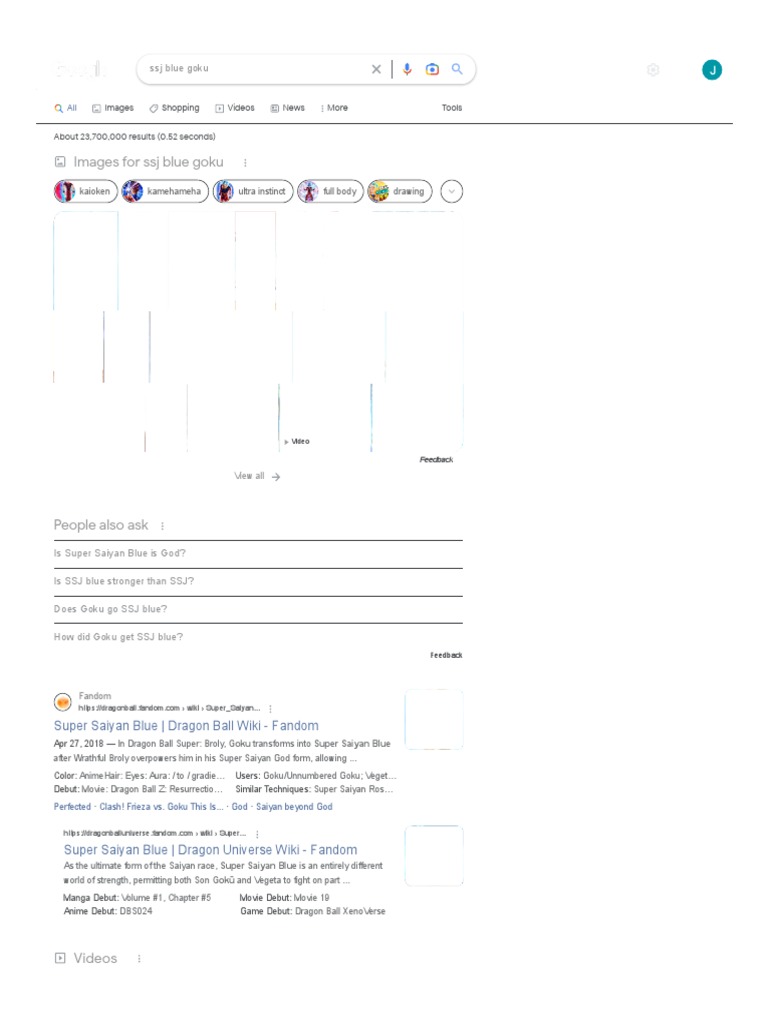 SSJ Blue Goku - Google Search | PDF | Dragon Ball