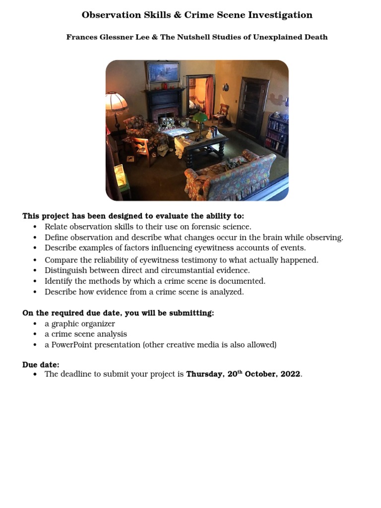 Forensics Observation & CSI Project | PDF | Forensic Science