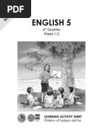 ENGLISH 5 Quarter 2 Week 7 LAS | PDF