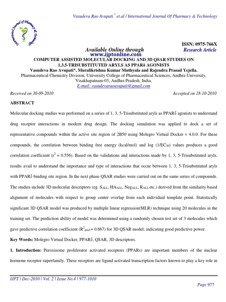 2-International Journal of Pharmacy and Technology-2010 PDF | PDF ...