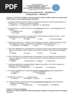 Worksheet - Grade 9 - Pang-Abay | PDF
