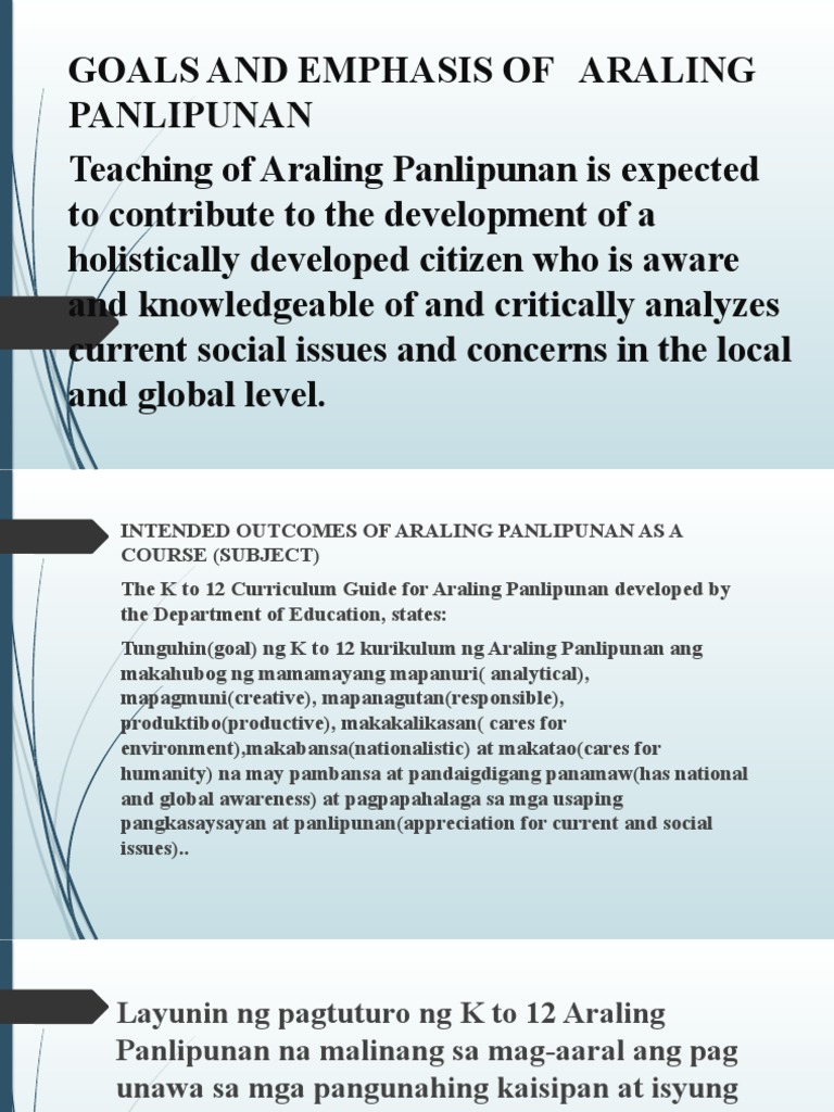 Goals and Empha | PDF