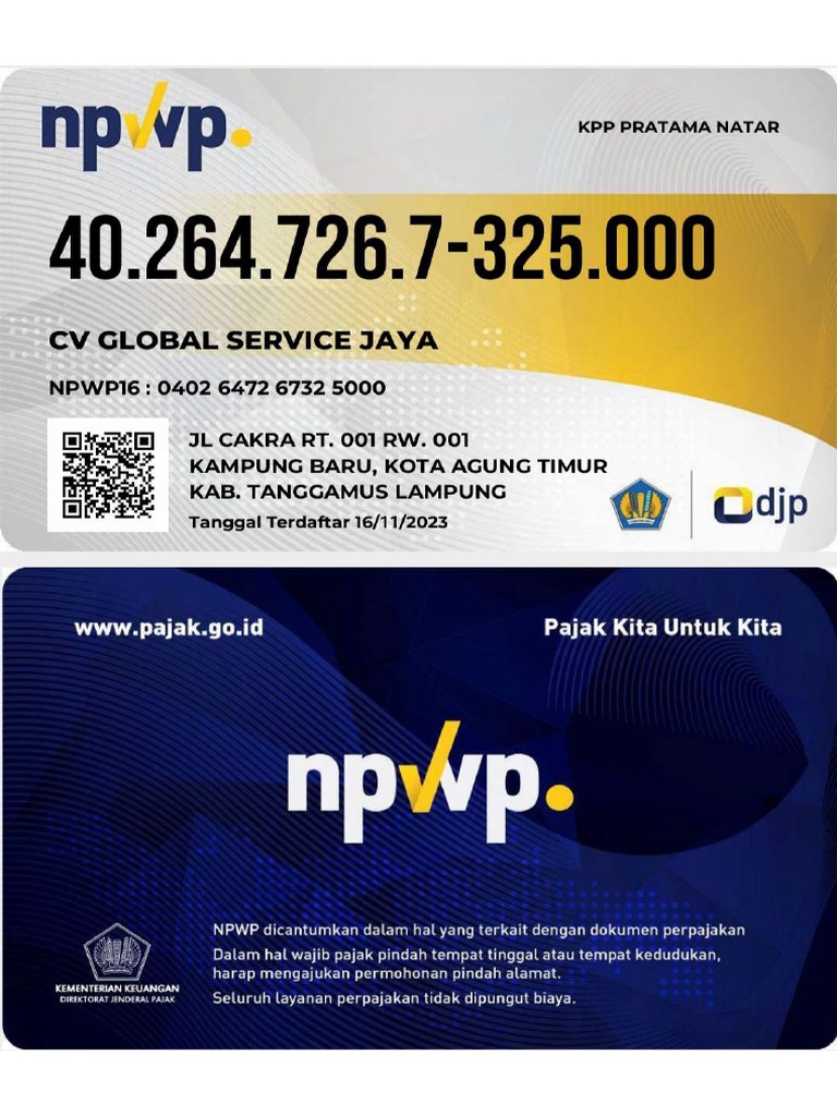 NPWP Global Service | PDF