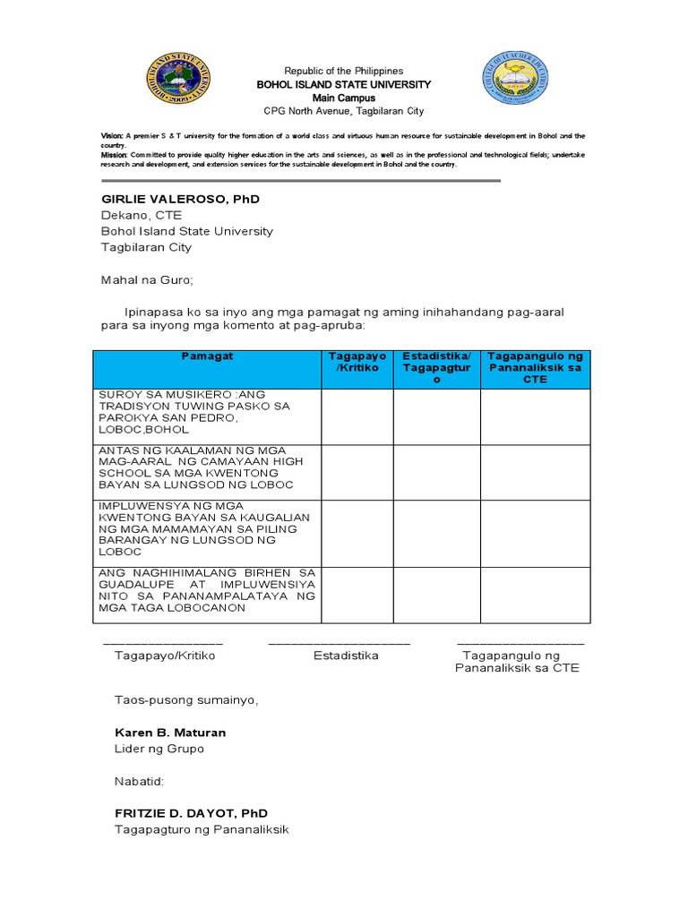 Title Approval Letter | PDF