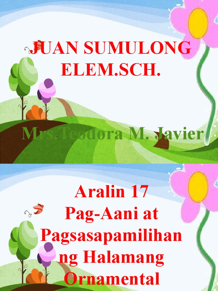 17 EPP-AGRI. Aralin 17-Pag-Aani at Pagsasapamilihan NG Halamang ...