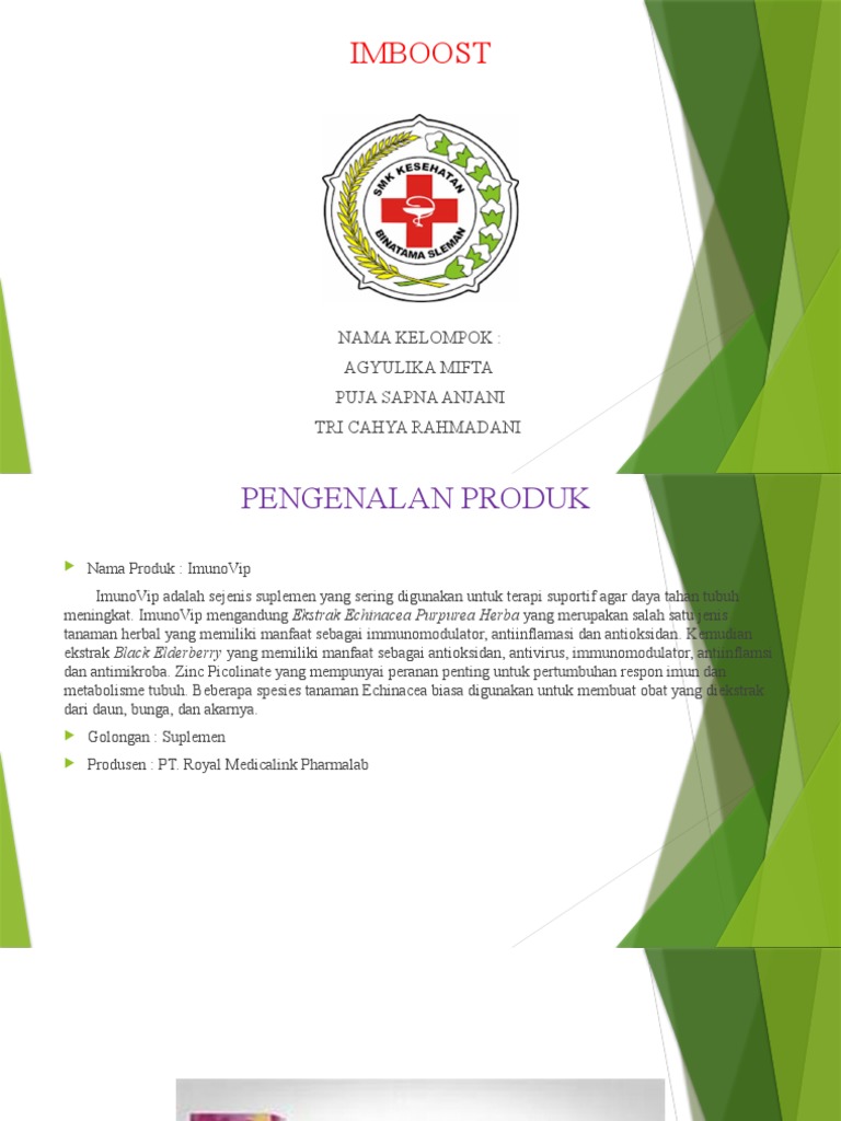 Manfaat dan Dosis Suplemen Imboost | PDF