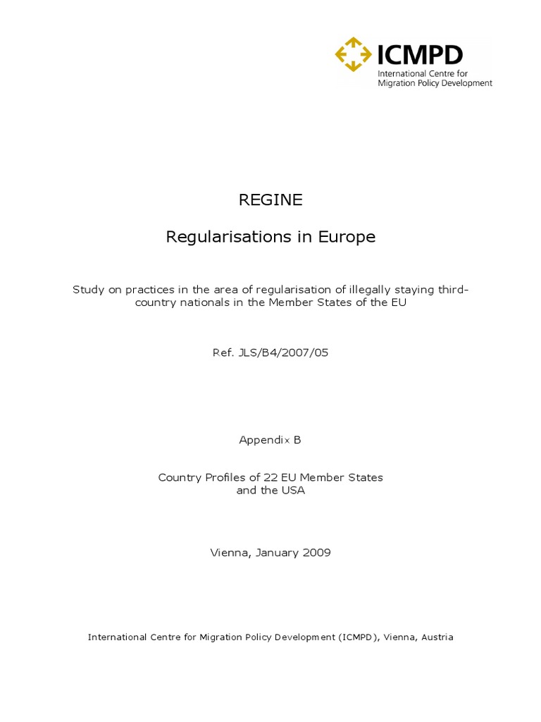 Regularization - EU Member States - January - 2009 - en | PDF | Illegal ...