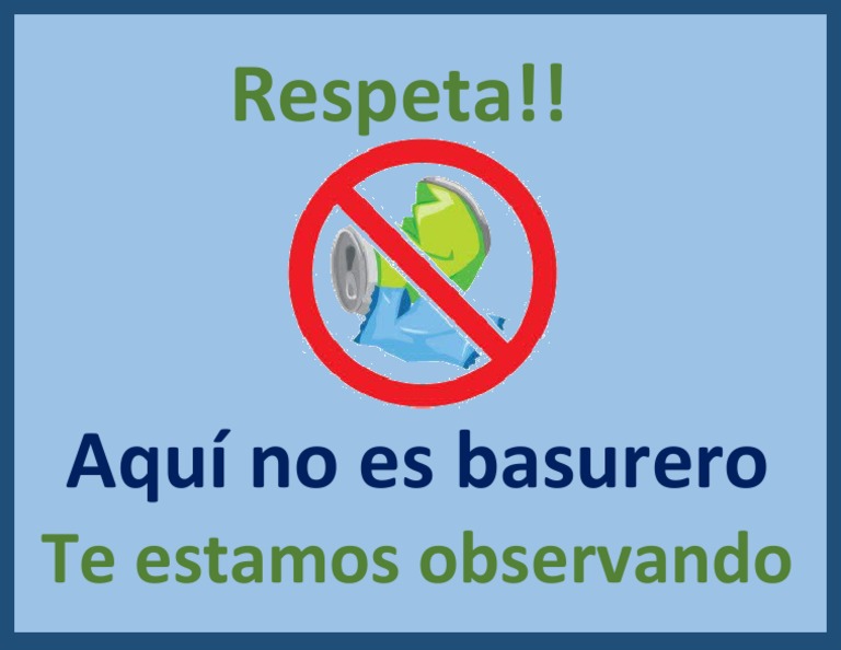 Letrero Basura | PDF