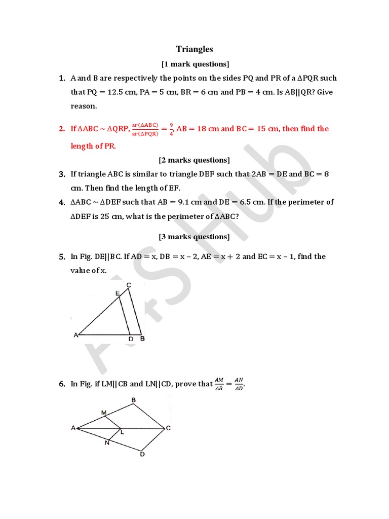 6 Triangles PDF | PDF | Elementary Geometry | Euclidean Plane Geometry