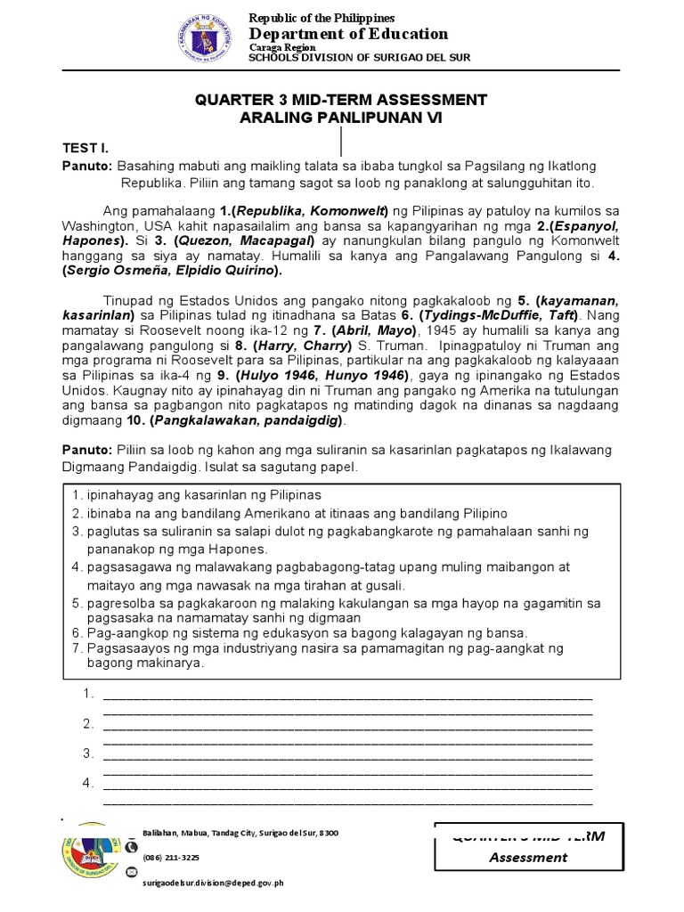 Araling Panlipunan | PDF