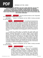 RA 9208 Vs RA 10364 (Anti Trafficking of Persons) | PDF | Sexual ...