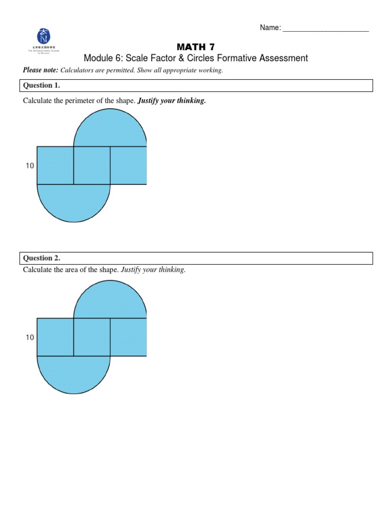 Grade 7 M6 Formative Assessment | PDF