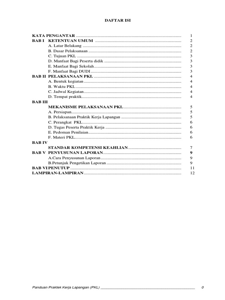 Buku Panduan PKL 2022 | PDF