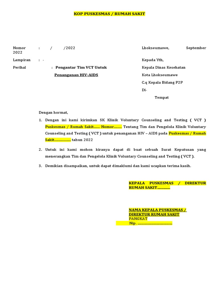 Pengantar Tim VCT HIV-AIDS | PDF