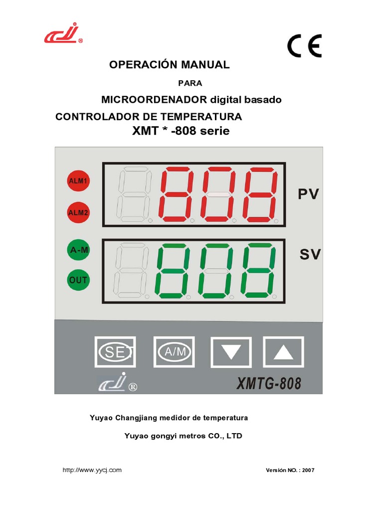 XMT-808 C.T 58008 EBCHQ - En.es | PDF | Diodo emisor de luz | Resistor