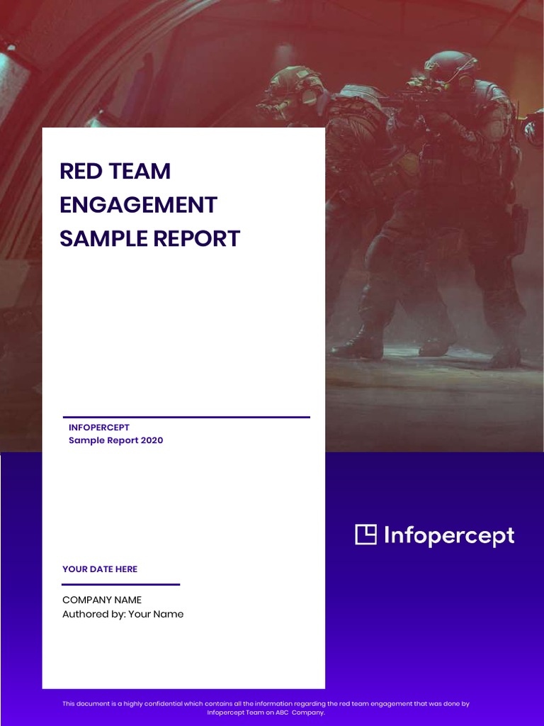 Red Team Engagement Sample Report PDF | PDF | Security | Computer Security