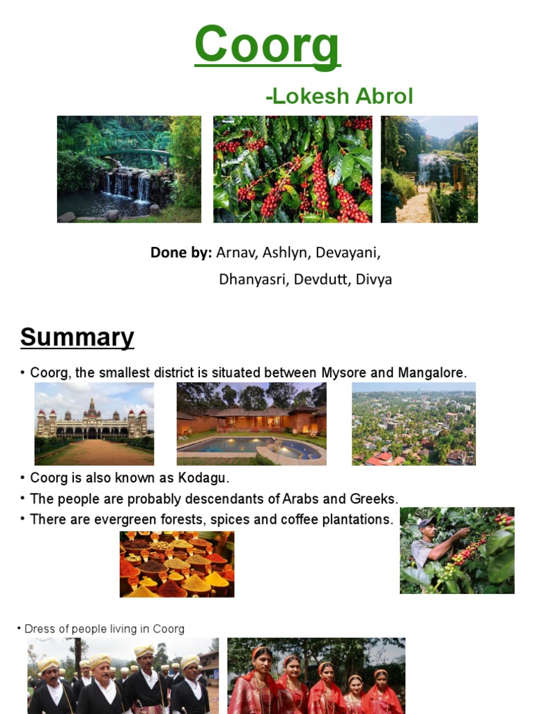 Coorg | PDF