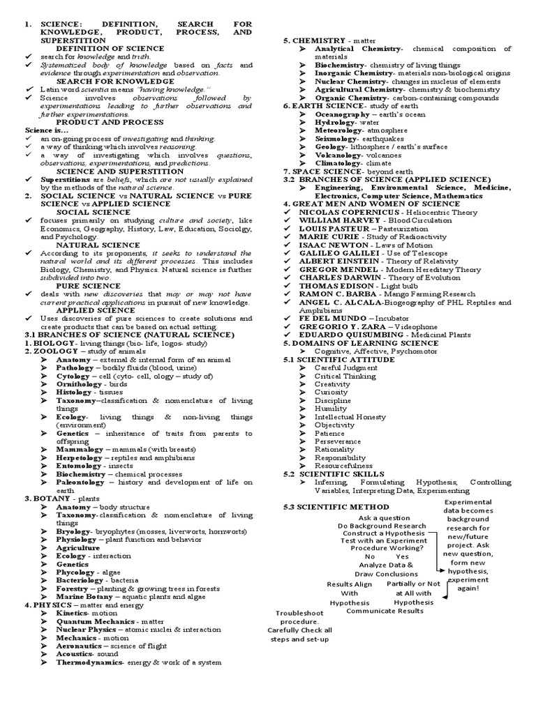 Sci Notes Pdf Reproduction Science 