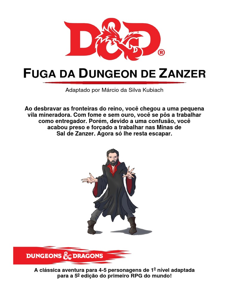 Fuga da Dungeon de Zanzer | PDF | Dungeons & Dragons (jogo)