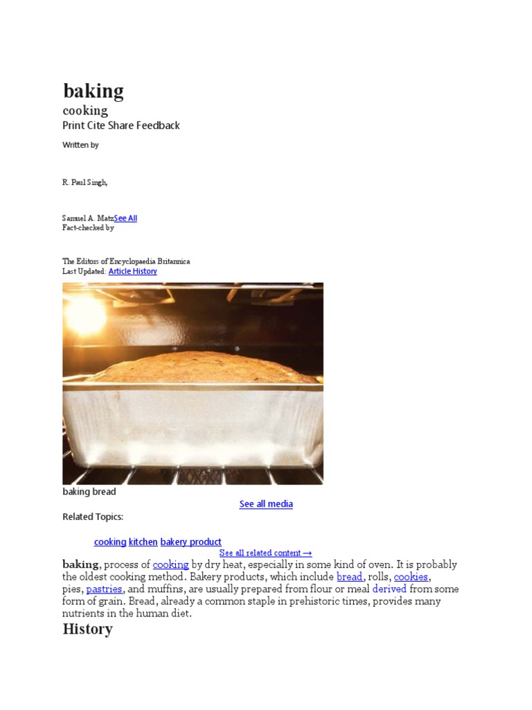 Baking Assignment | PDF | Breads | Yeast