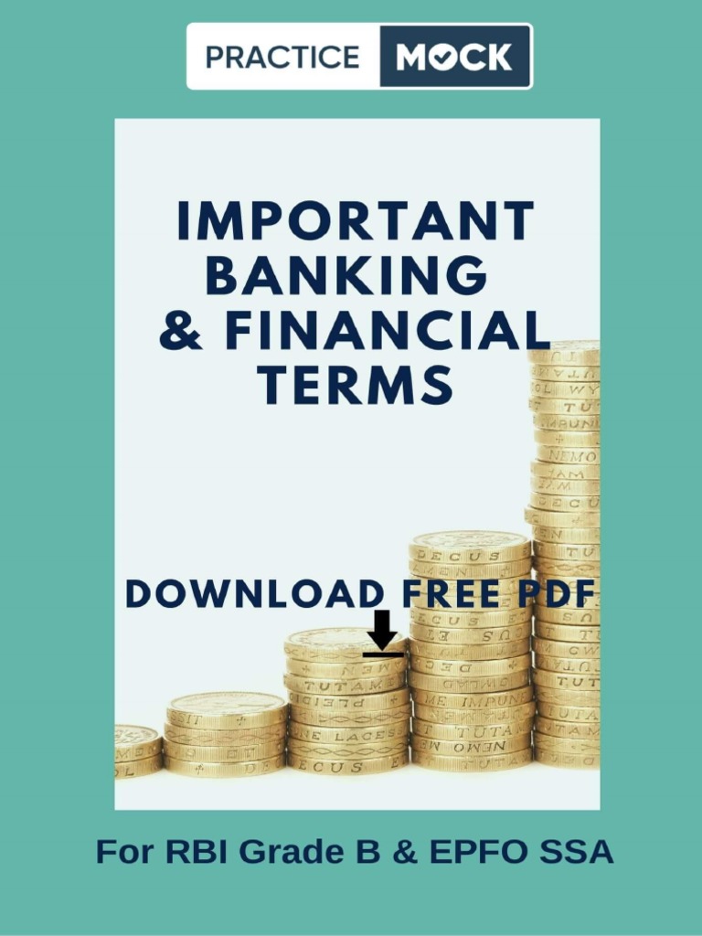 Important Banking & Financial Terms | PDF | Repurchase Agreement | Banks