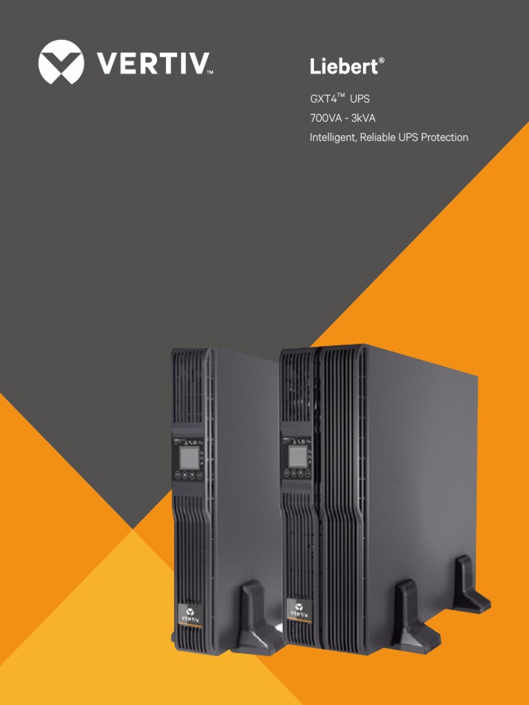 Liebert gxt4 Brochure 700va To 3kva | PDF | Power Inverter | Electrical ...