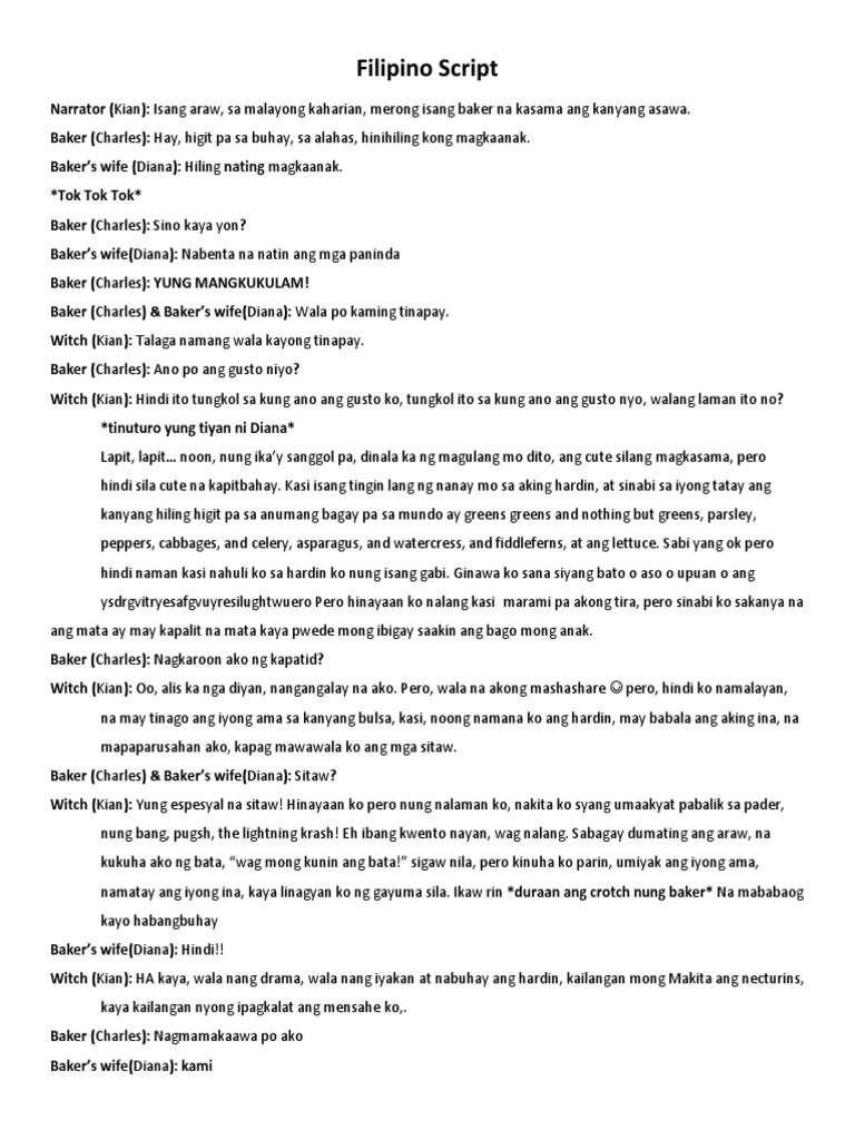 Filipino Script Dula Kian Autosaved PDF | PDF