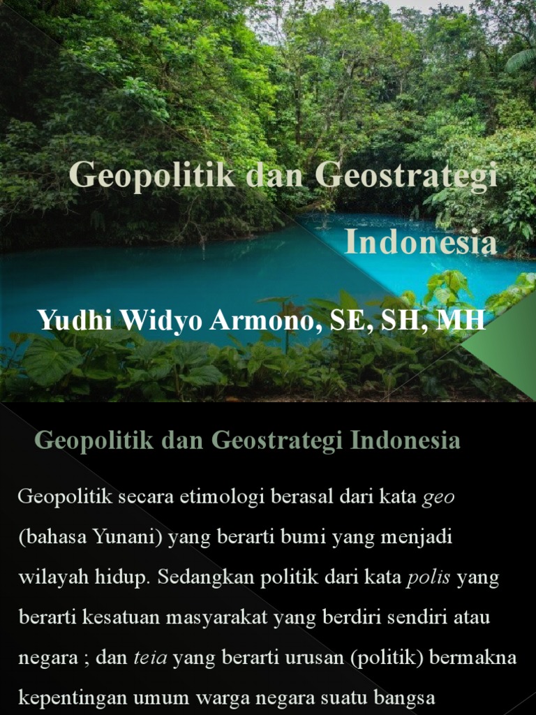Geopolitik Dan Geostrategi Indonesia I - II | PDF
