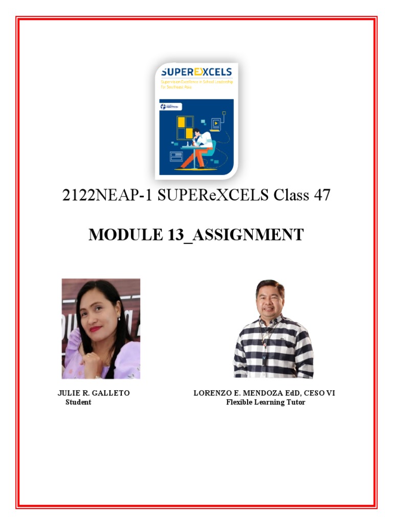 Galleto, Julie R. - Module 13 Assignment | PDF | Teachers | Learning